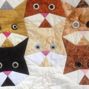 Cat Pattern English Paper Piecing Pdf Download - Etsy