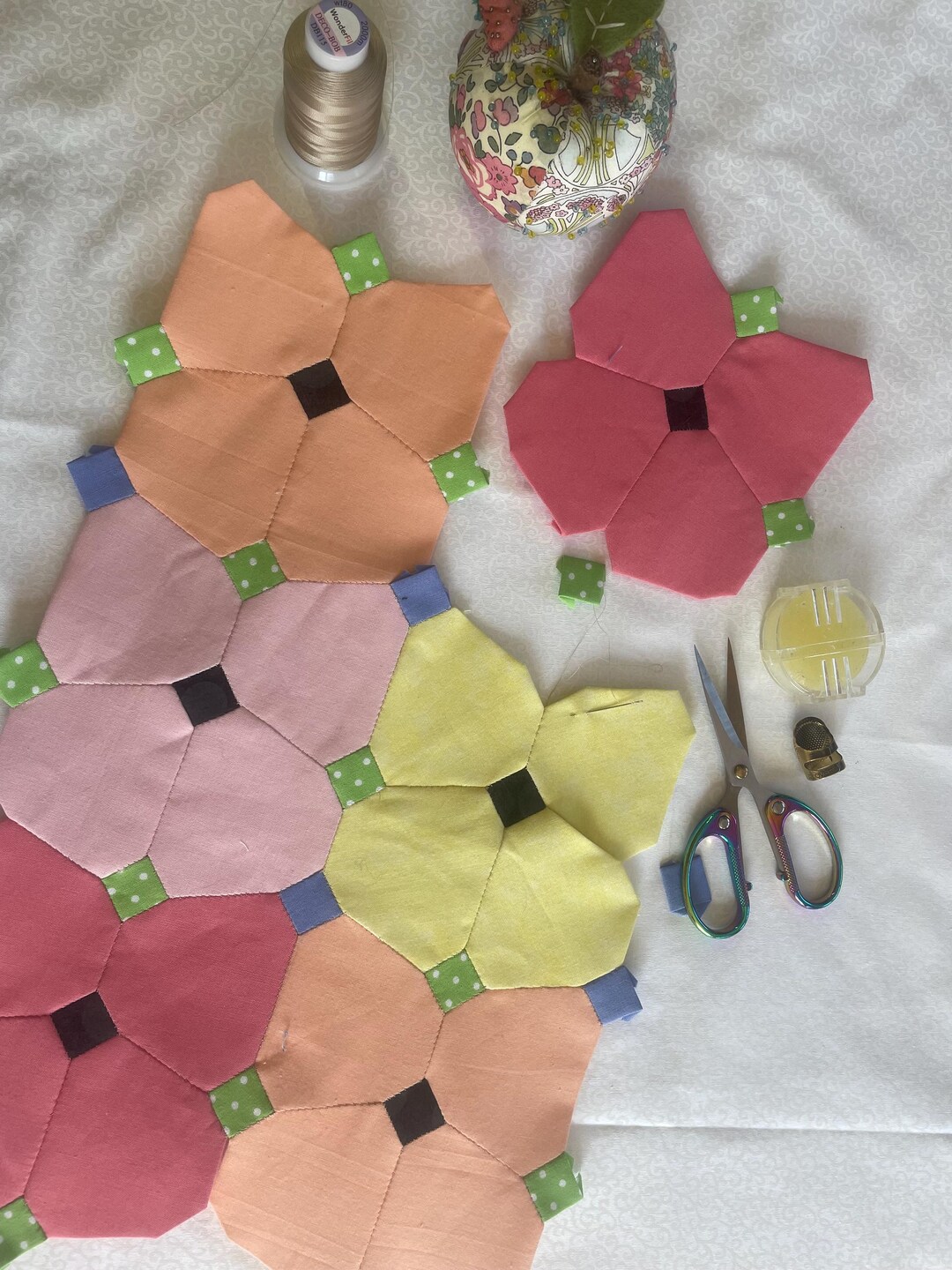 Black Eyed Susan English Paper Piecing Pattern and Templates - Etsy