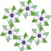Anemone Flower EPP Pattern an Alternative to Patchwork Hexagons - Etsy