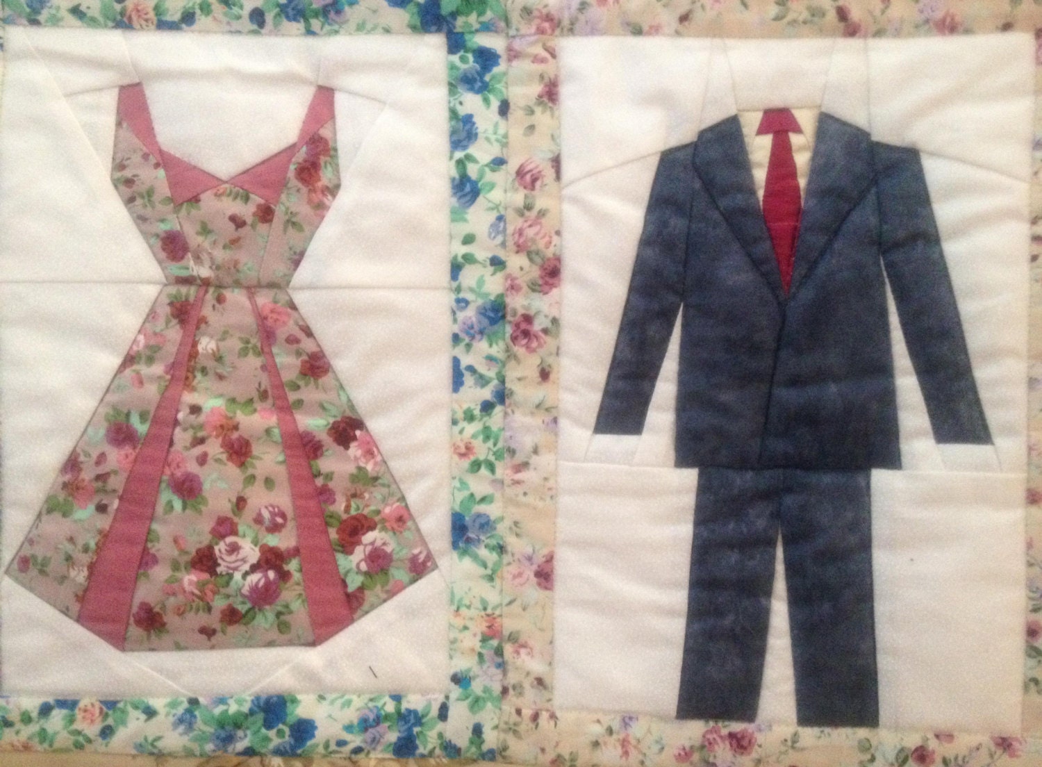 Patchwork Pattern for a Dresses Quilt - Foundation Pieced - Etsy