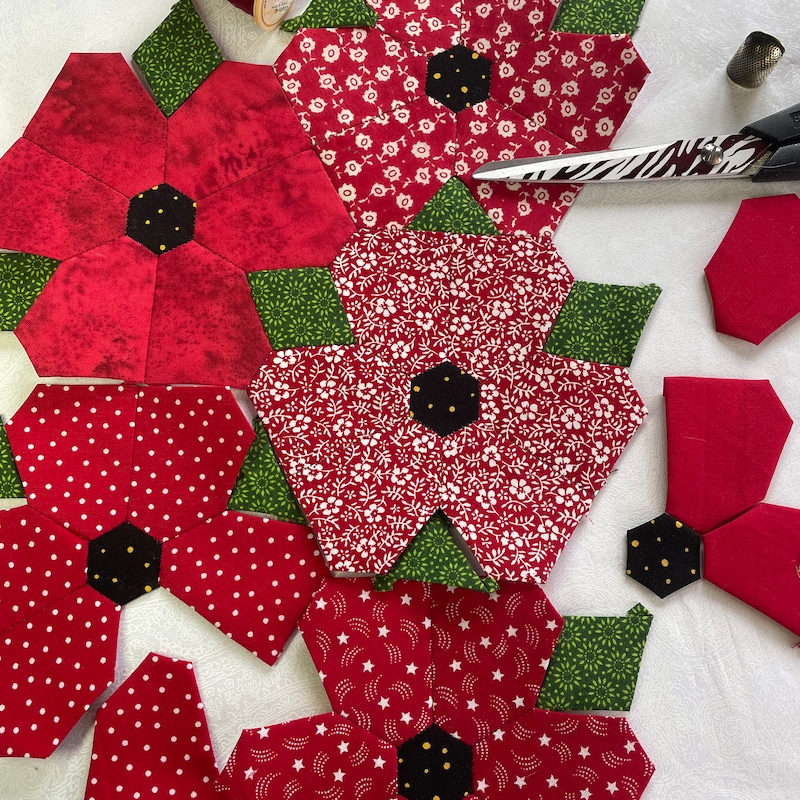 Poppy Quilt Pattern - Etsy