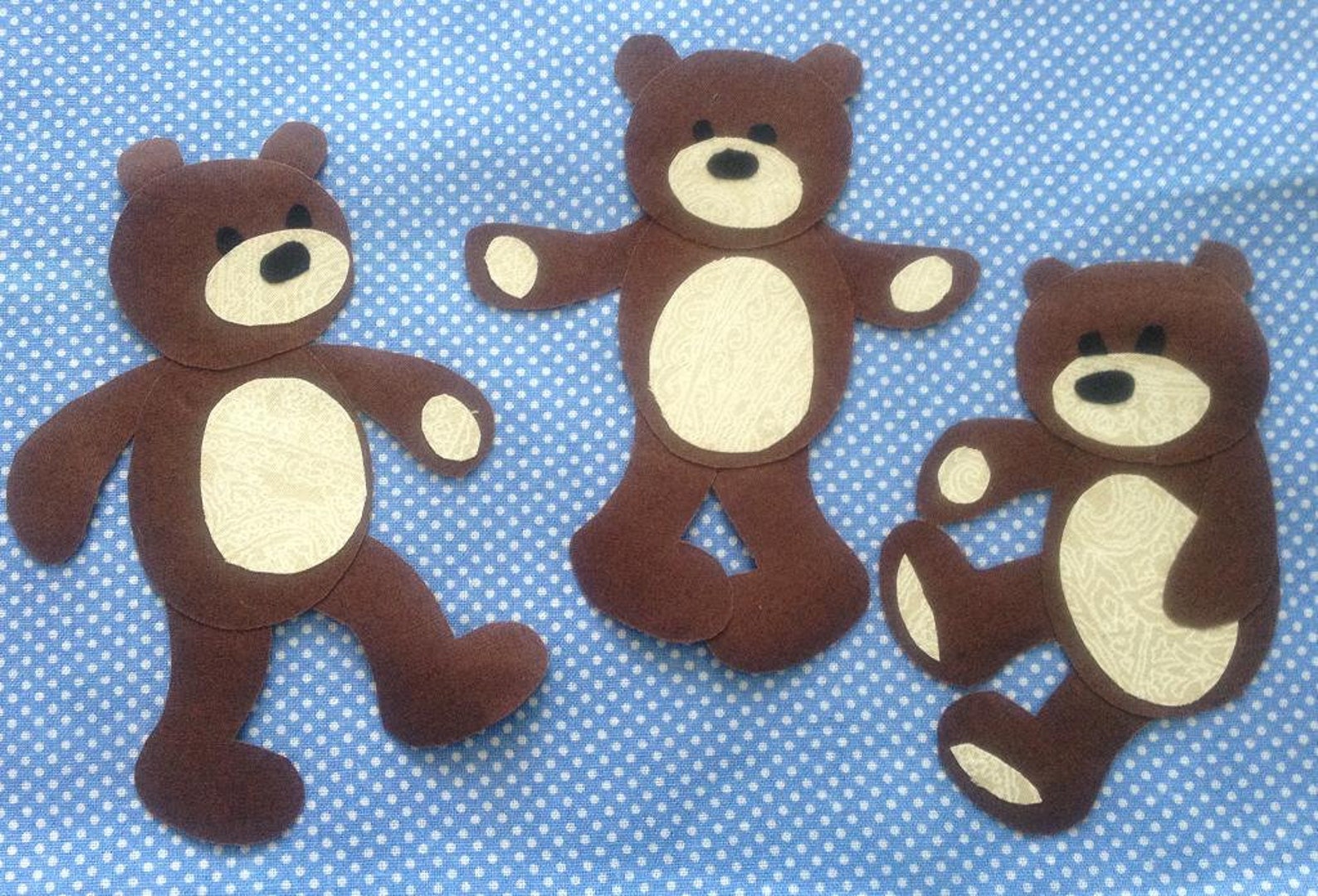 Teddy Bear Applique PDF Pattern - Etsy