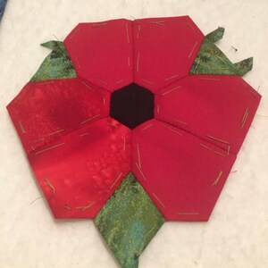 Poppy English Paper Piecing - Etsy