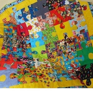 Jigsaw Quilt Pattern - Etsy