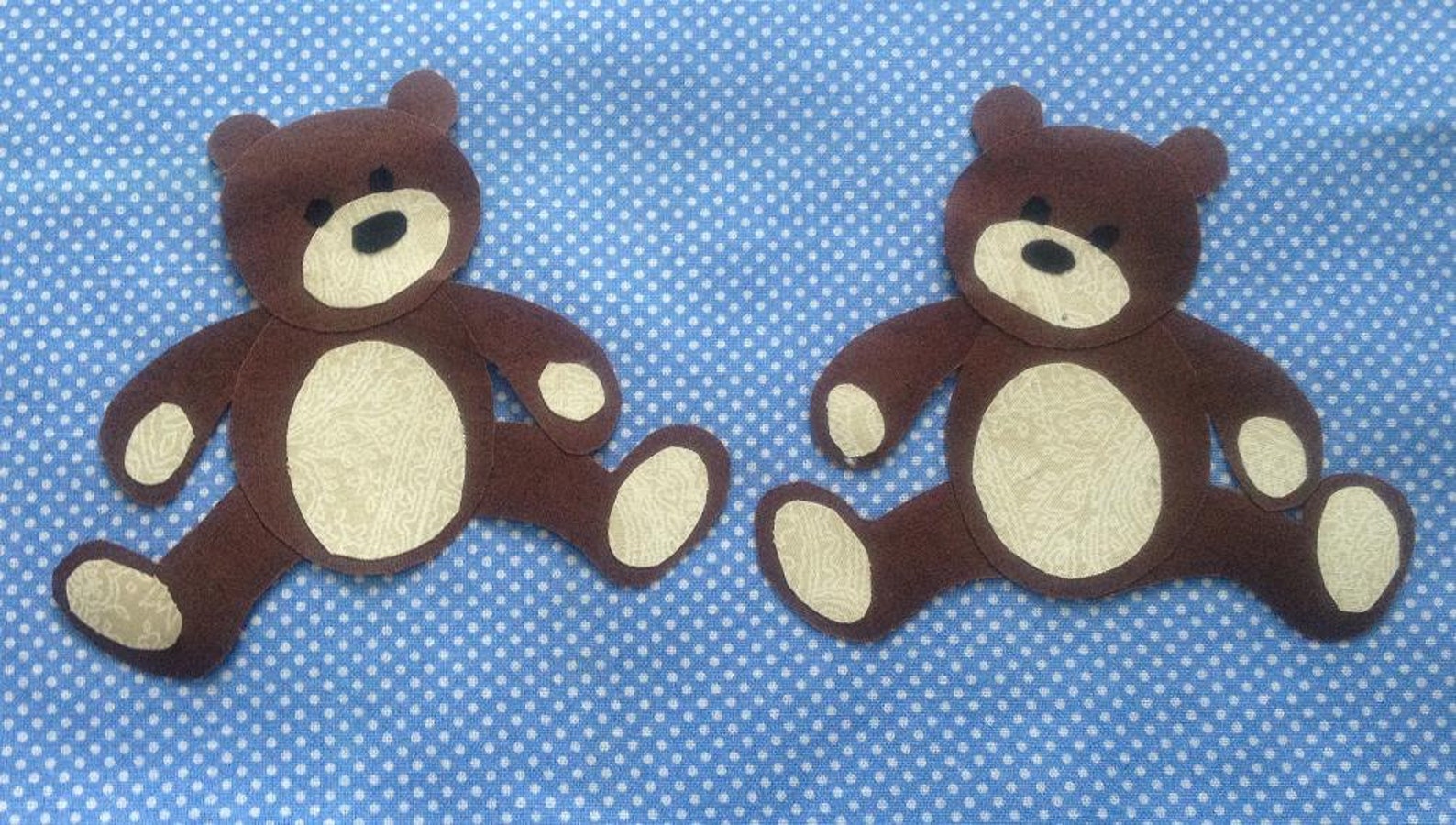 Teddy Bear Applique PDF Pattern - Etsy