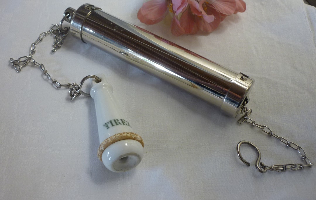 Rare French Art Deco High Level Toilet Cistern Deodoriser Flush Pull ...