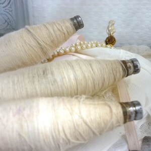 3 Large Wooden SPOOLS Industrial THREAD Reel BOBBINS French ...