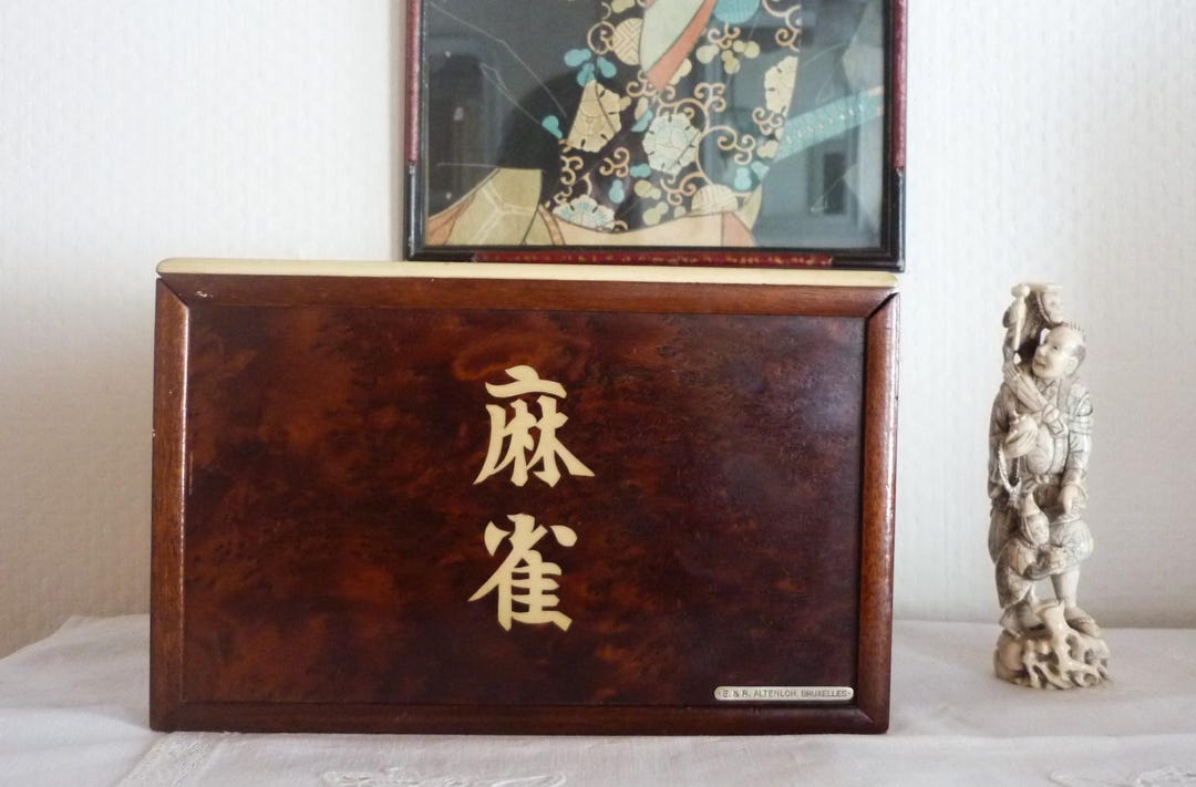 Antique MAHJONG Set With Bakelite Tiles - Etsy