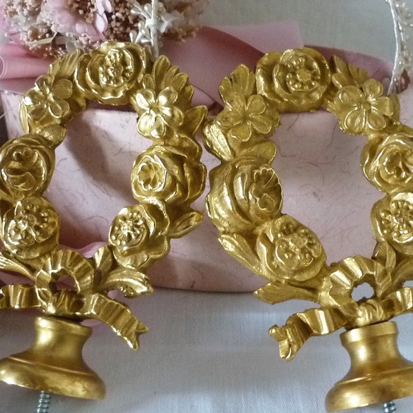 Large Curtain Rod Finials - Etsy