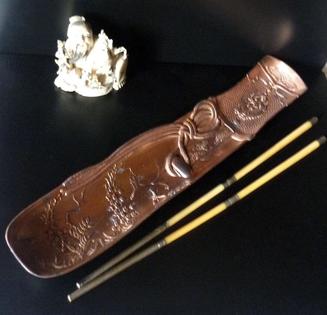 Antique JAPANESE Bronze Pen Tray XIX - Etsy