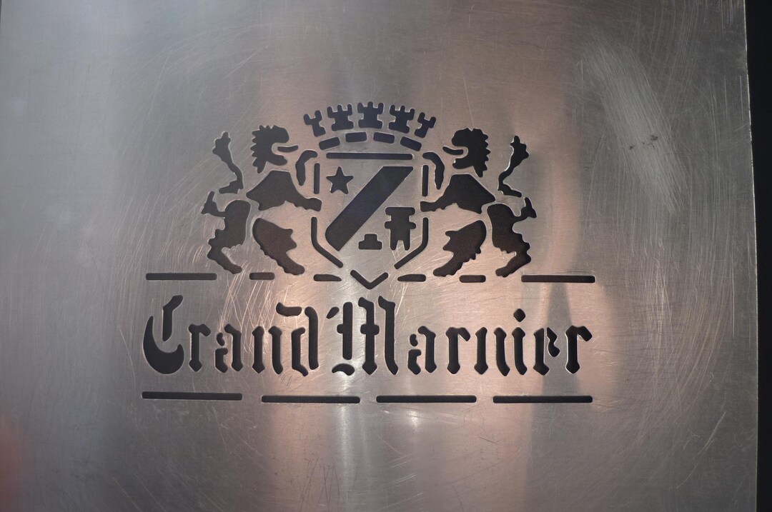 Rare French Vintage Inox Icing Stencil GRAND MARNIER French Bakery Cake ...