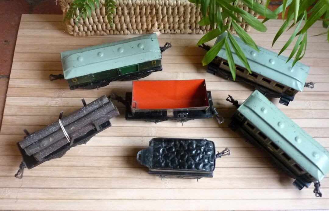 6 Old German Wagons KARL BUB Gauge O KBN Scale Model of Wagon Marklin ...