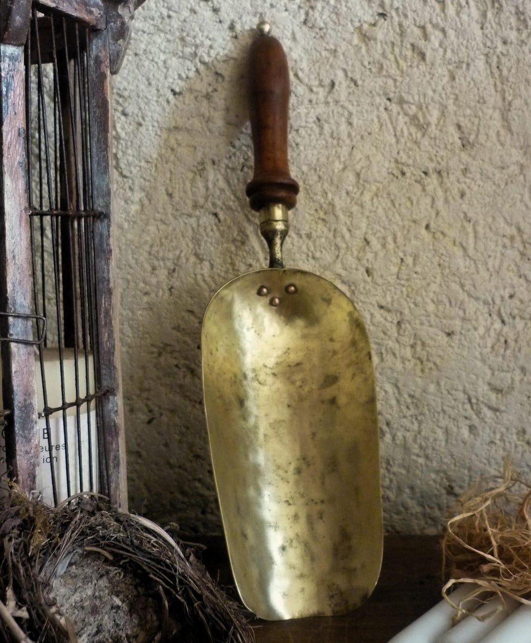 Antique French Copper Grain or Flour Shovel Large Copper SHOVEL XIX - Etsy
