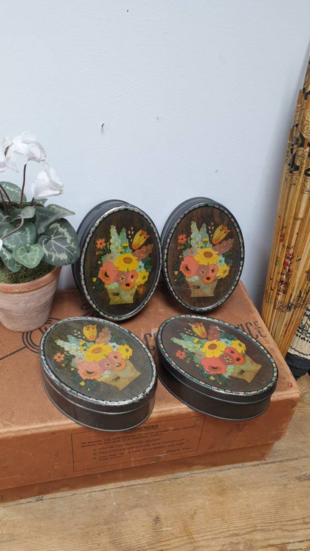 Sold in Sets of Two. Pretty Art Deco Sweet Tins Made by - Etsy UK