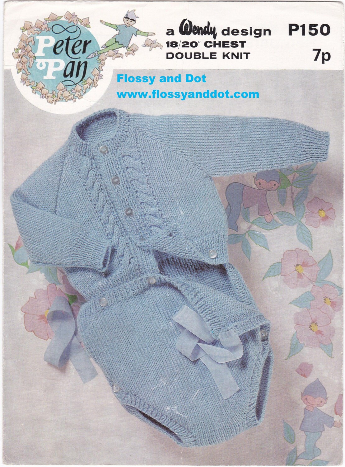 Vintage Pattern Baby Boy Peter Pan DK Romper Suit PDF Download - Etsy