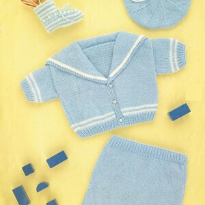 Vintage Pattern Baby Knitted Sailor Suit PDF Download - Etsy