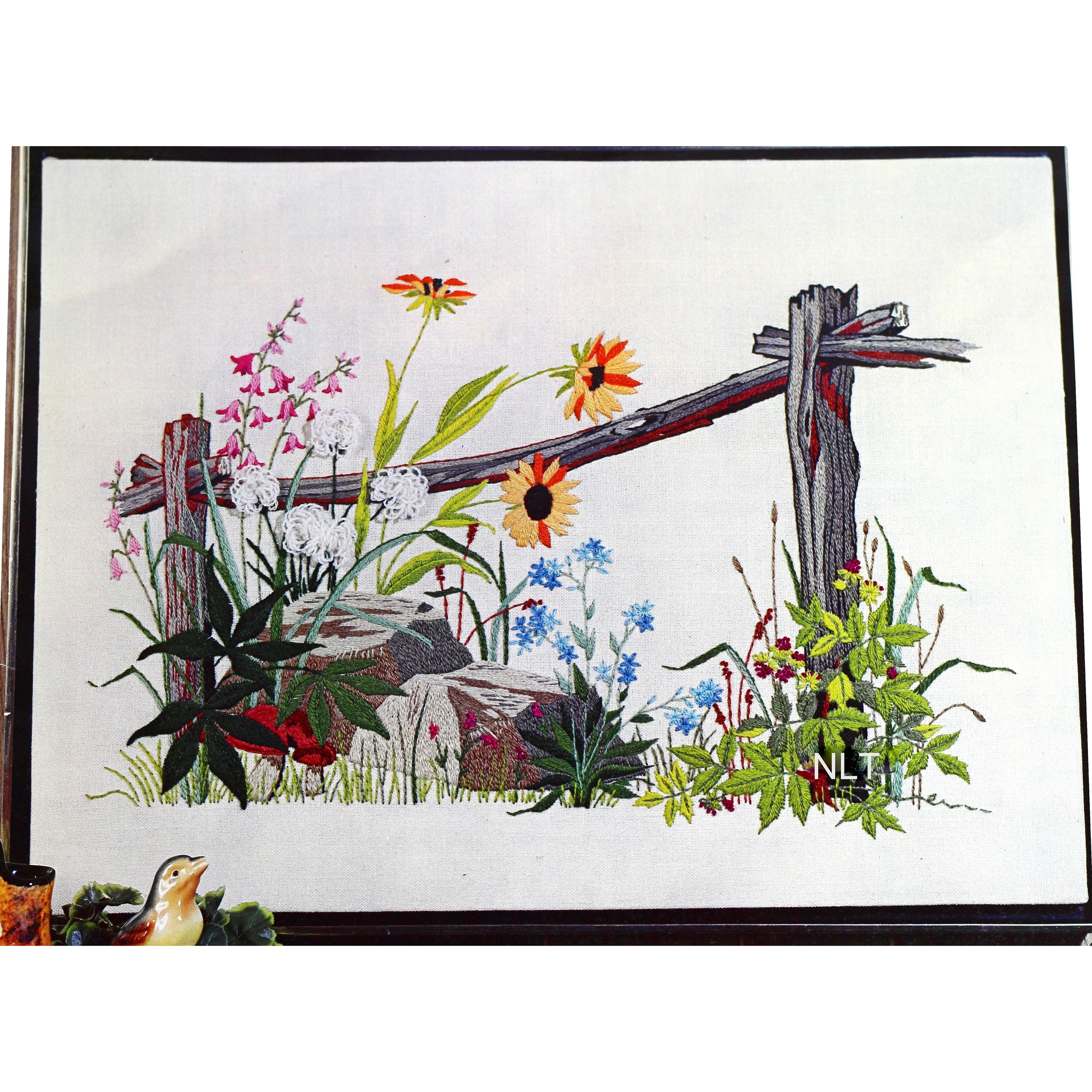 Crewel Embroidery Kit ALONG THE WAY Vintage Mid Century, 59% OFF