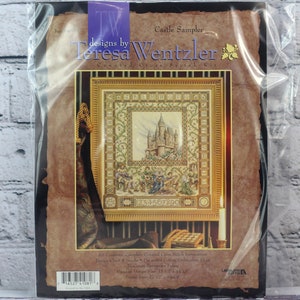 Teresa Wentzler THE CASTLE SAMPLER Counted Cross Stitch Kit Fantasy ...