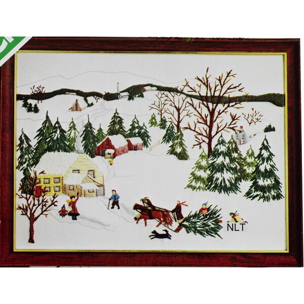 Winter Scene Embroidery Kit - Etsy