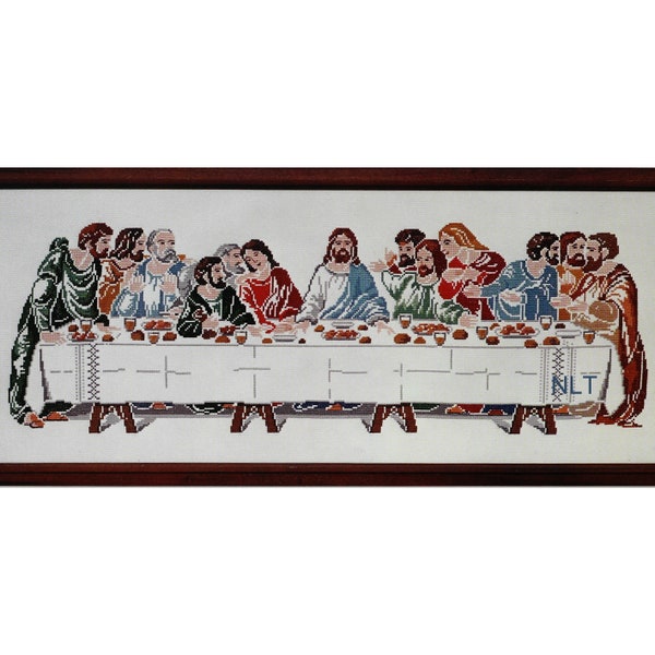Last Supper Cross Stitch - Etsy