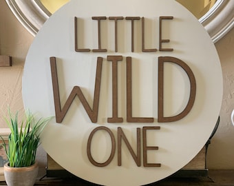 LARGE Little Man Cave Round 3D Wooden Sign Boys Room Decor | Etsy