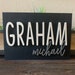 SMALL Rectangle 3D Name Wooden Sign Baby Name Announcement - Etsy