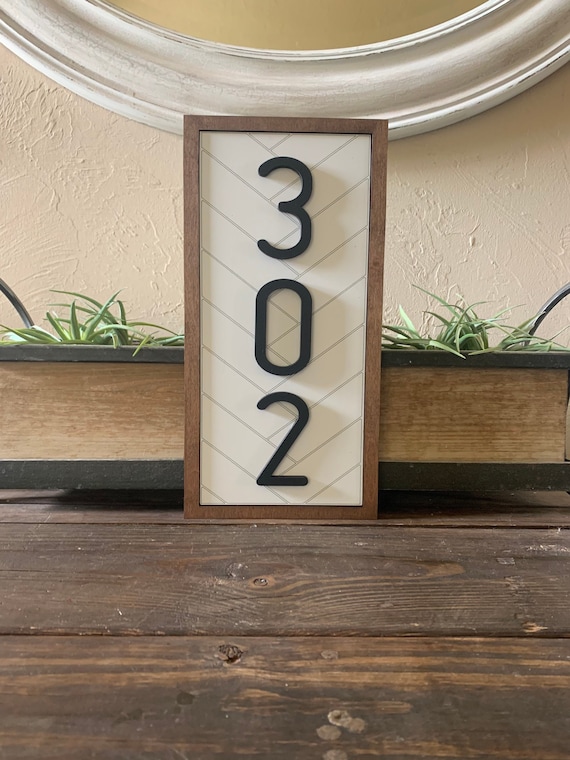 Herringbone Address Wooden Sign Front Porch Wood Sign - Etsy