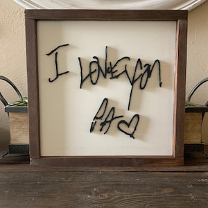 3D Custom Handwritten Wooden Sign || Personal Handwriting Wood Sign ...