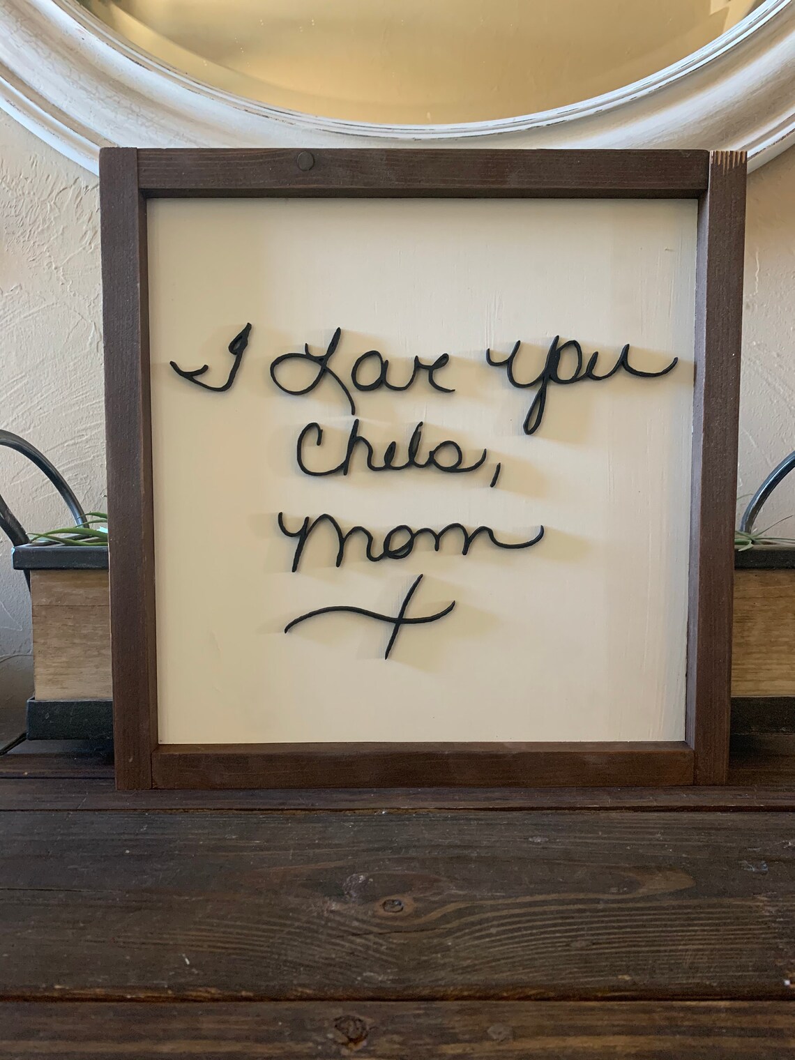 3D Custom Handwritten Wooden Sign Personal Handwriting Wood | Etsy