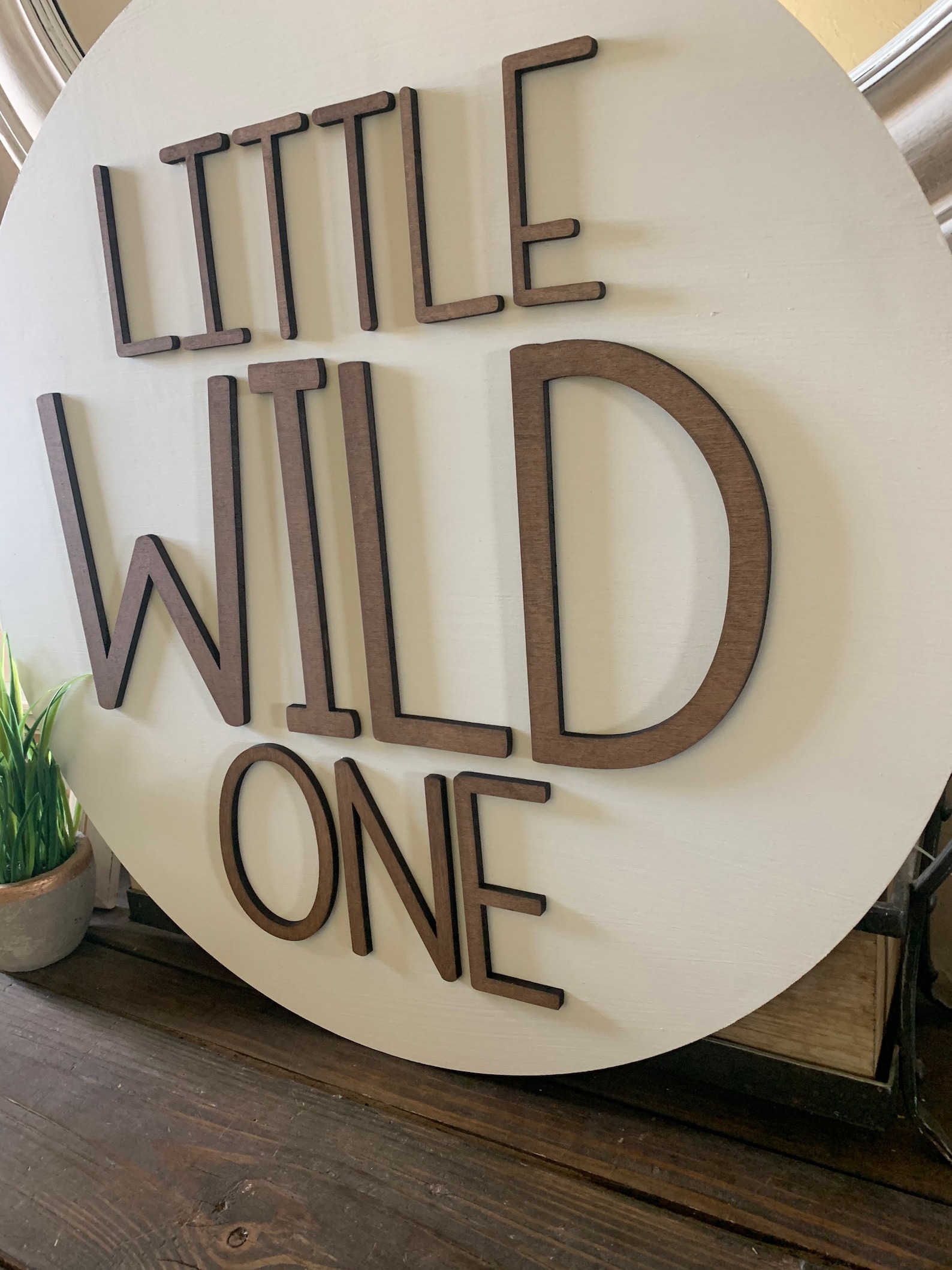 LARGE Little Wild One Round 3D Wooden Sign Boys Room Decor - Etsy