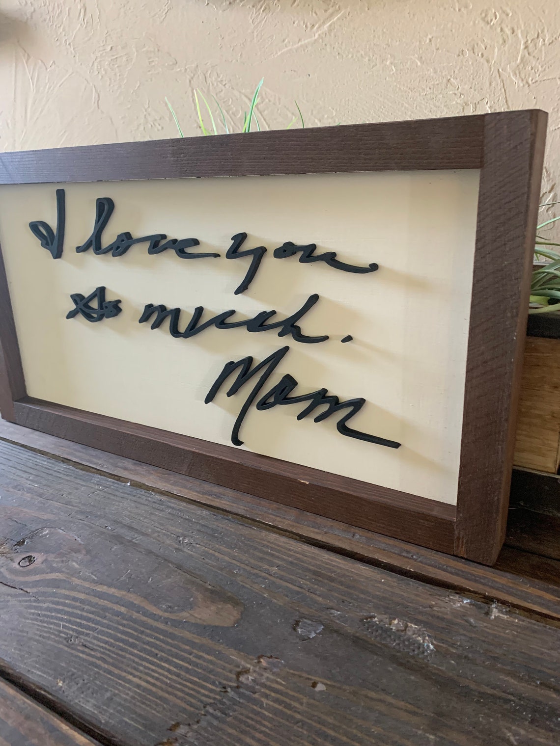 3D Custom Handwritten Wooden Sign Personal Handwriting Wood | Etsy