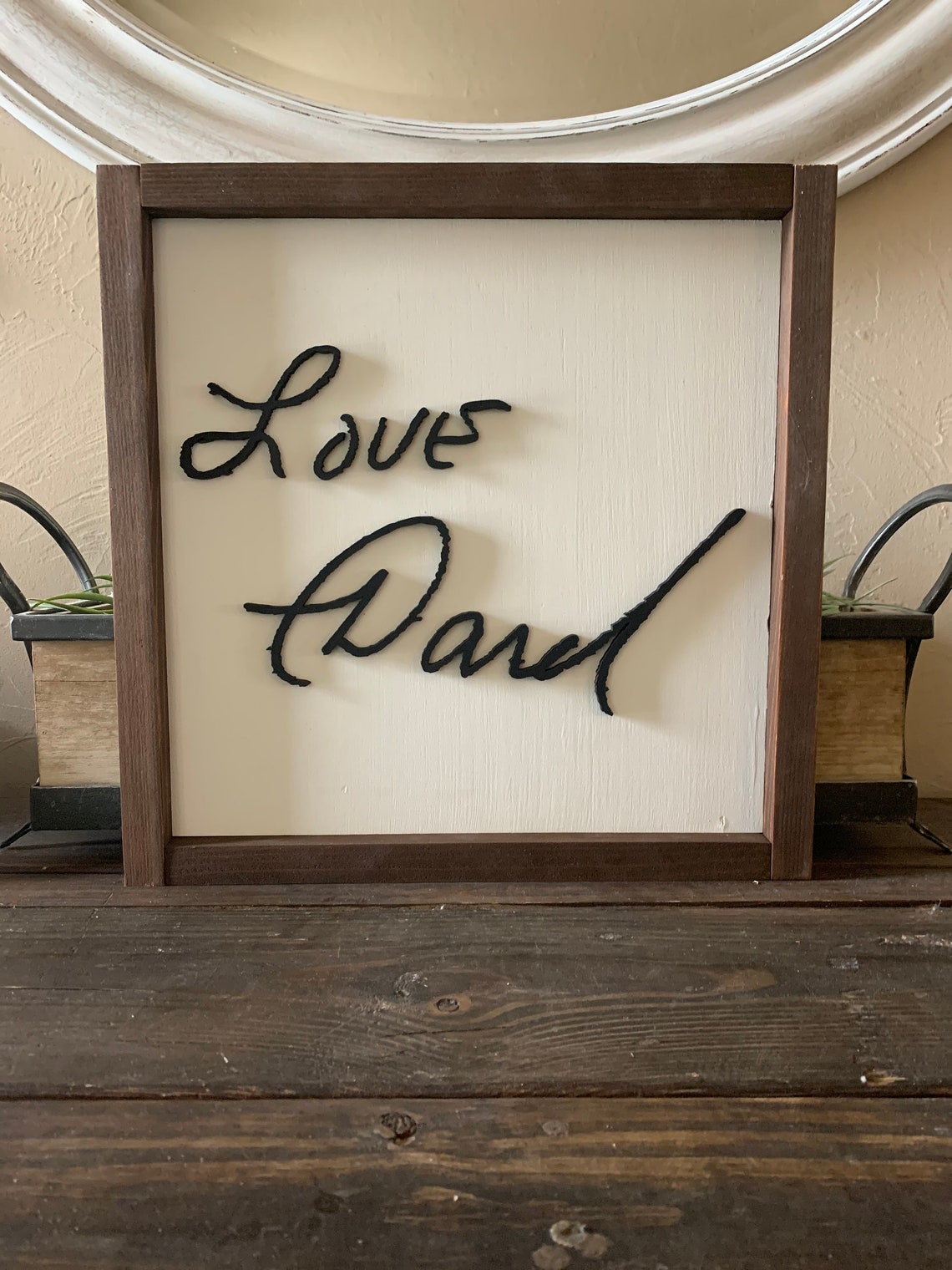 3D Custom Handwritten Wooden Sign Personal Handwriting Wood | Etsy