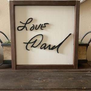 3D Custom Handwritten Wooden Sign || Personal Handwriting Wood Sign ...