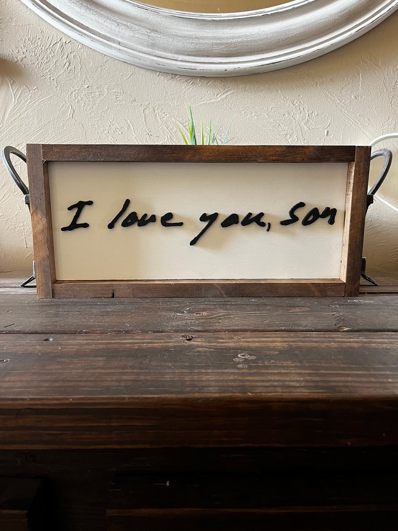3D Custom Handwritten Wooden Sign Personal Handwriting Wood | Etsy
