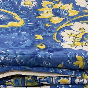 Indian Hand Block Print Bed Sheet/double Size Cotton Bed Sheet/floral ...