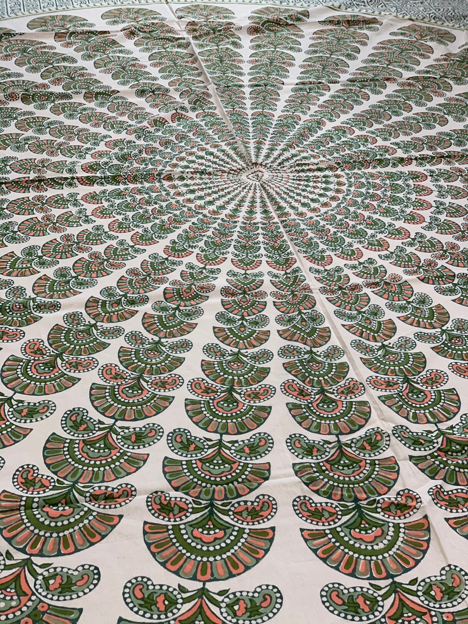 Indian Hand Block Print Bed Sheet/double Cotton Bed | Etsy