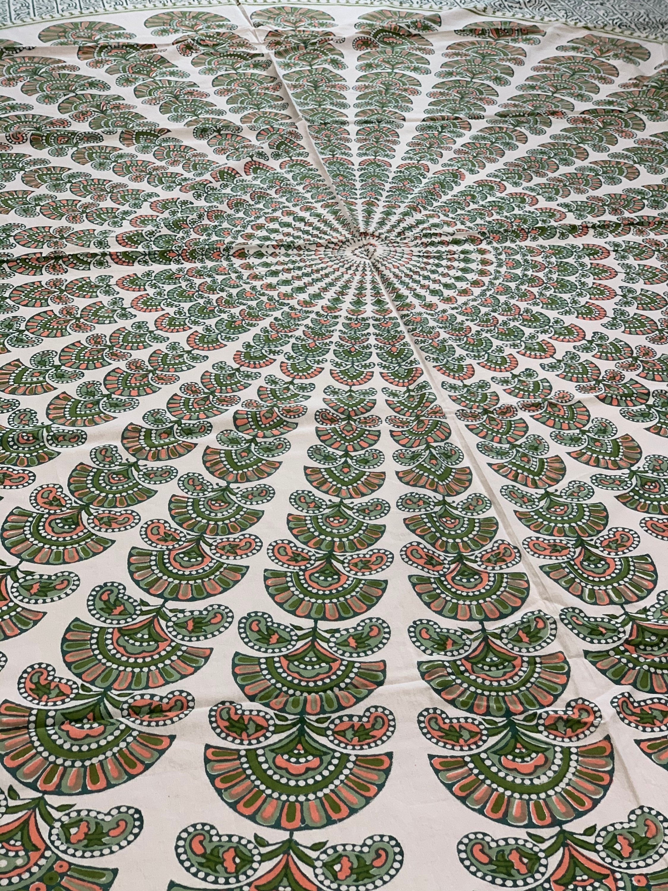 Indian Hand Block Print Bed Sheet/double Cotton Bed | Etsy