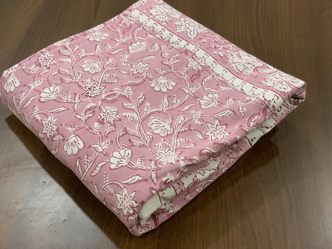 Indian Hand Block Print Bed Sheet/double Cotton Bed Sheet/100% Cotton ...