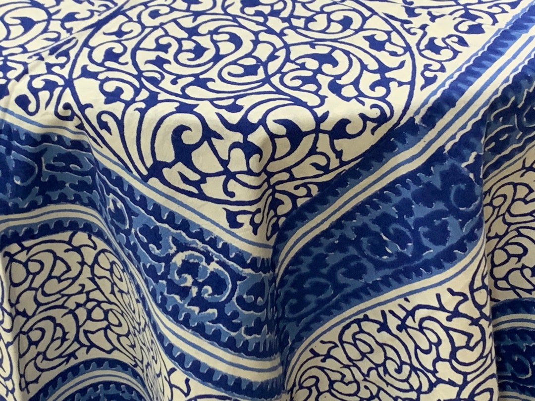 Indian Hand Block Print Bed Sheet/king Size Cotton Bed Sheet/floral Bed ...