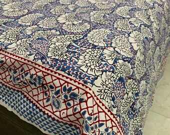 Indian Hand Block Print Bed Sheet/double Cotton Bed | Etsy