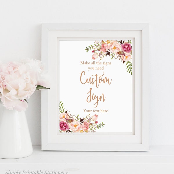 Rose Gold Signs - Etsy