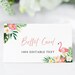 Flamingo Editable Buffet Labels, Pink Green Tropical Buffet Label ...
