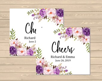 Purple labels | Etsy