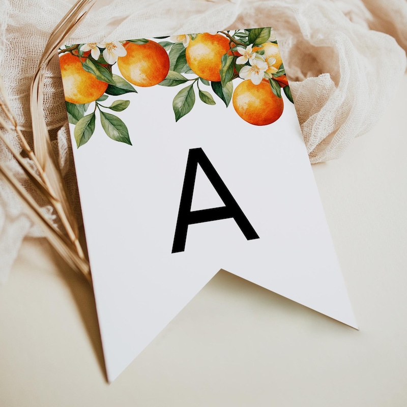 Orange Bunting - Etsy