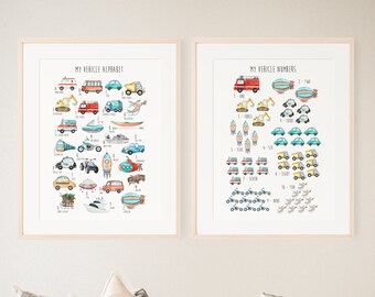 Car Alphabet Chart - Etsy