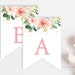 Navy Blush Pink Floral Printable Nursery Art, Boho Girls Nursery Decor ...