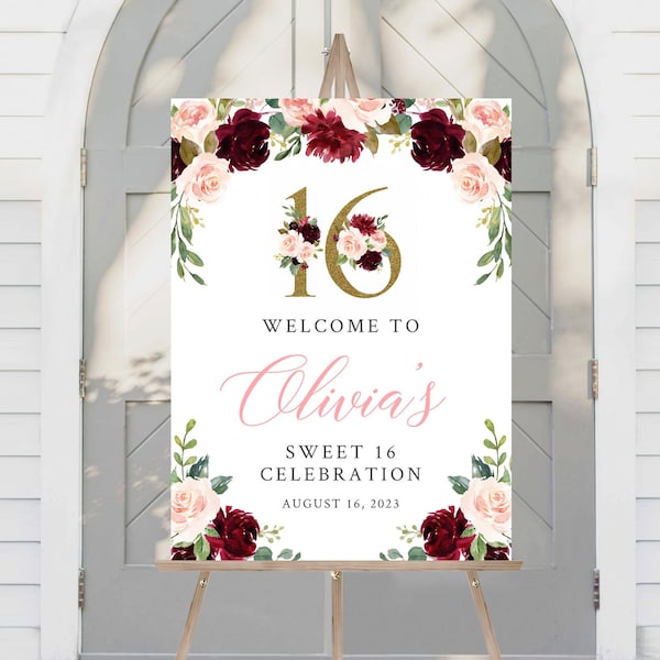 Sweet 16 Banner - Etsy