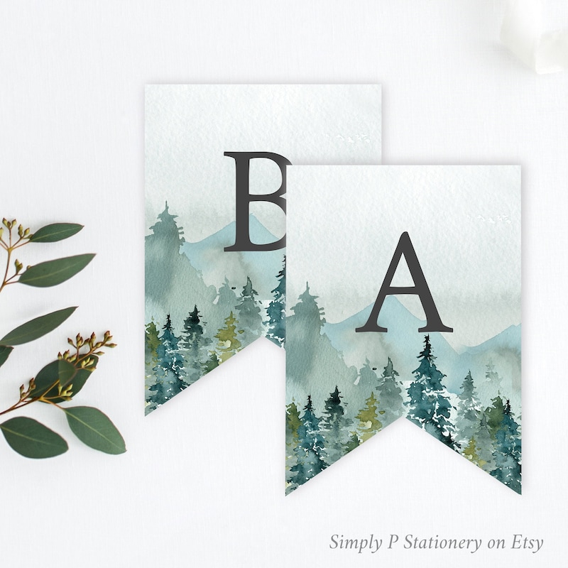 Woodland Bunting - Etsy