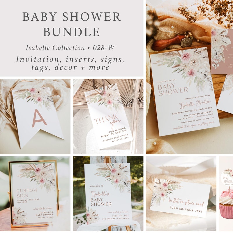 Boho Invitation - Etsy