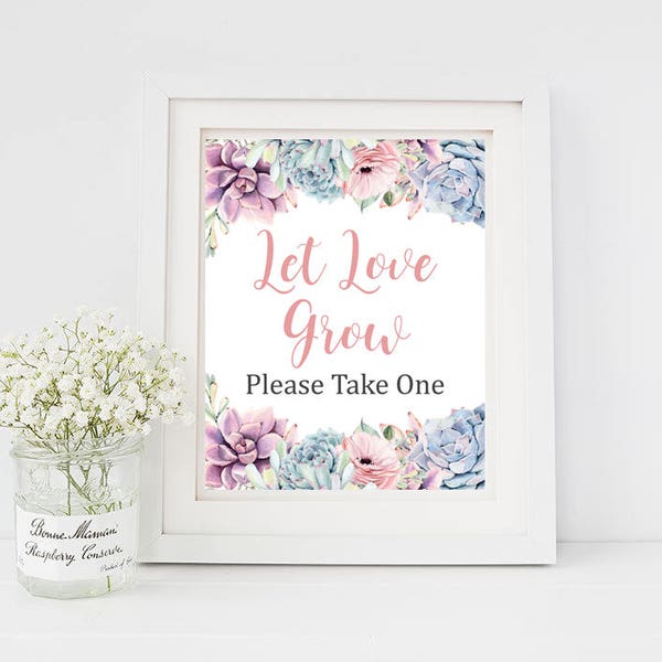 Let Love Grow Sign - Etsy